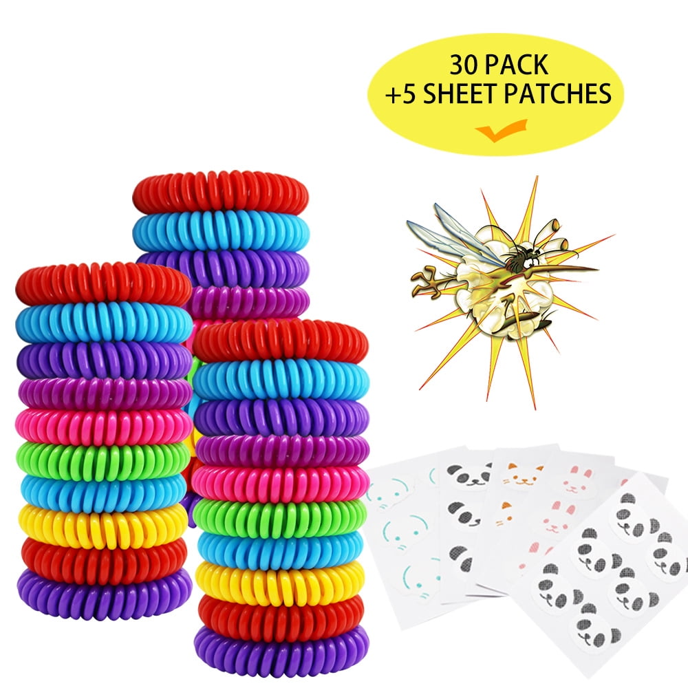 Walmart 30 Pack Anti-Bug Citronella Wristbands, Mosquito Repellent ...
