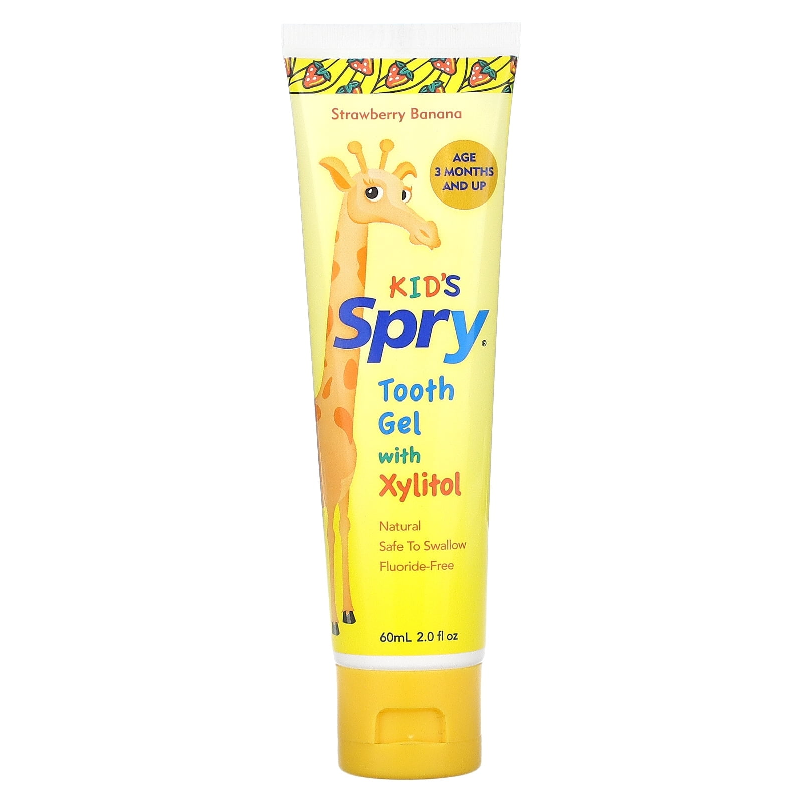 Xlear, Kid's Spry Tooth Gel with Xylitol, Strawberry Banana, 2.0 fl oz ...