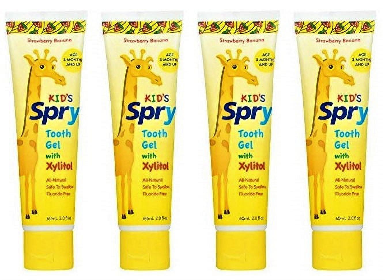 Xlear - Spry Kid's Tooth Gel With Xylitol Strawberry Banana - 2 oz ...