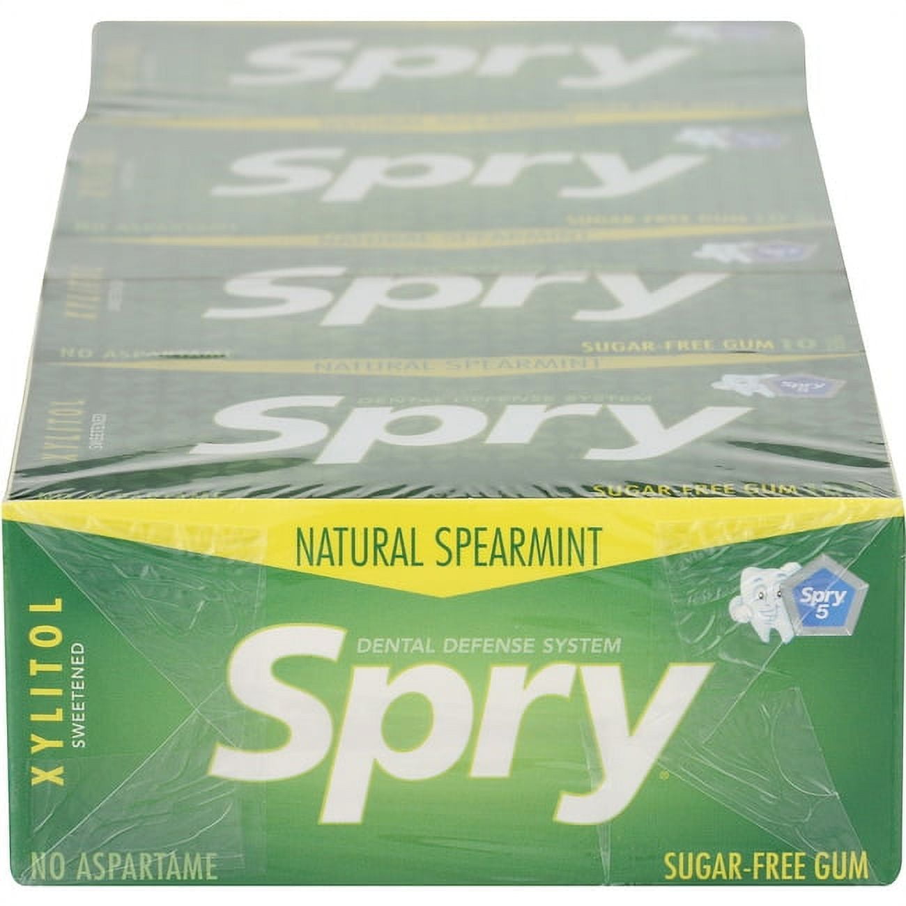 Xlear Spry Sugar-Free Gum - Natural Spearmint 10 Pc/20 Boxes Box ...