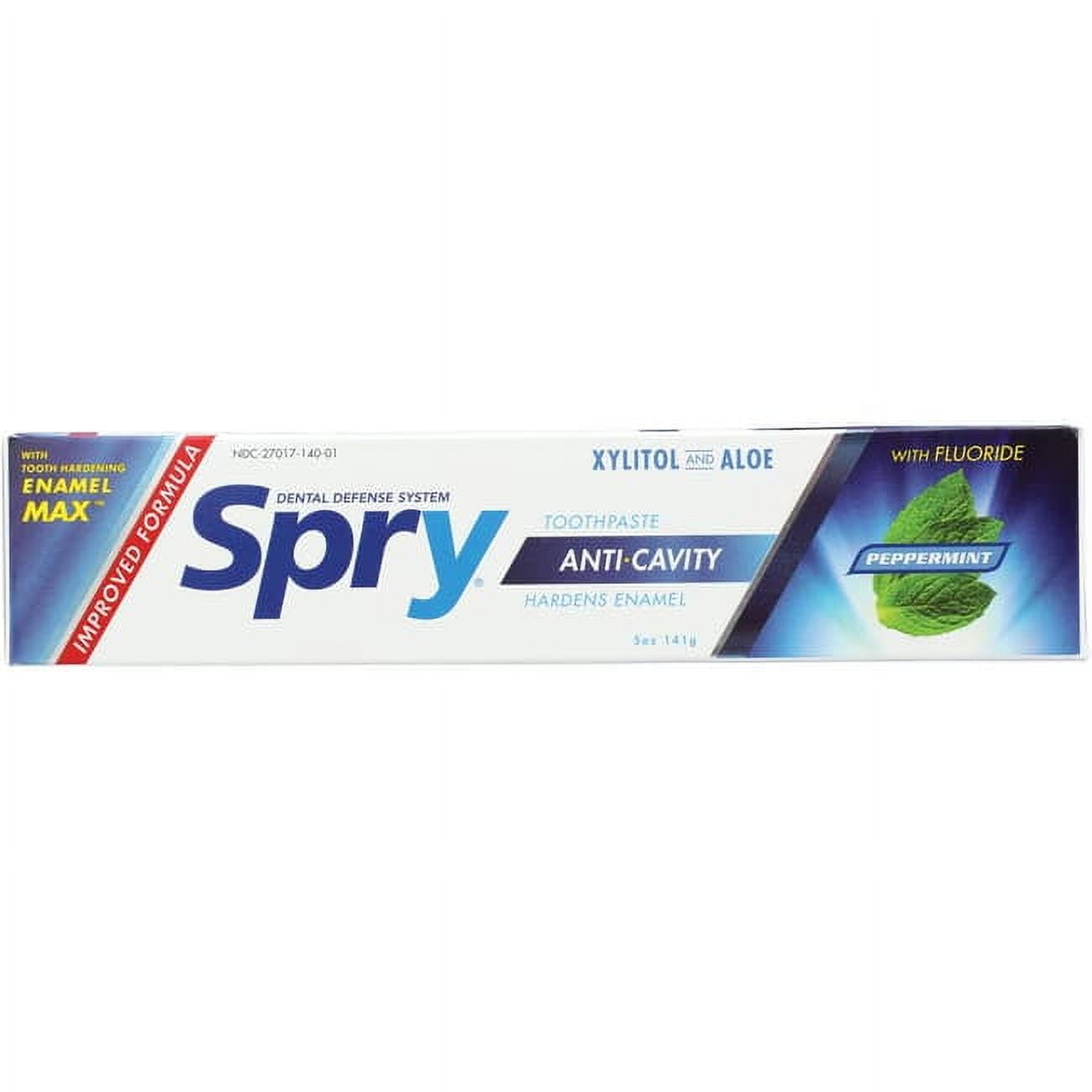 Spry Xylitol Adult Toothpaste 5oz with Fluoride Teeth Whitening Breath ...