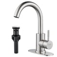 Xlhshop Matte Black Single Hole Kitchen Sink Faucet, Modern Stainless ...
