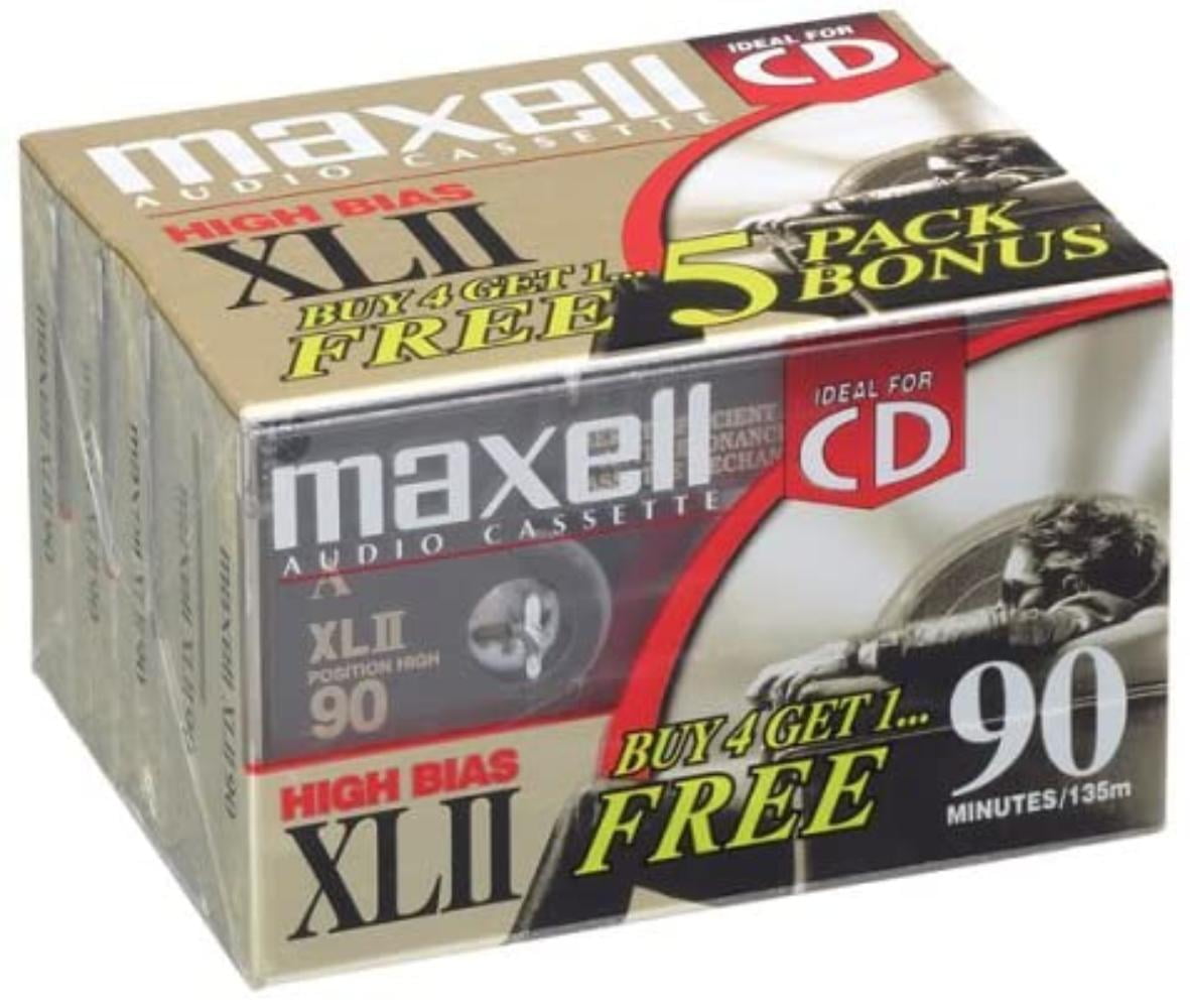 Xlii 90 High Bias Audio Cassette Tape -5-Pack, An excellent mid ...