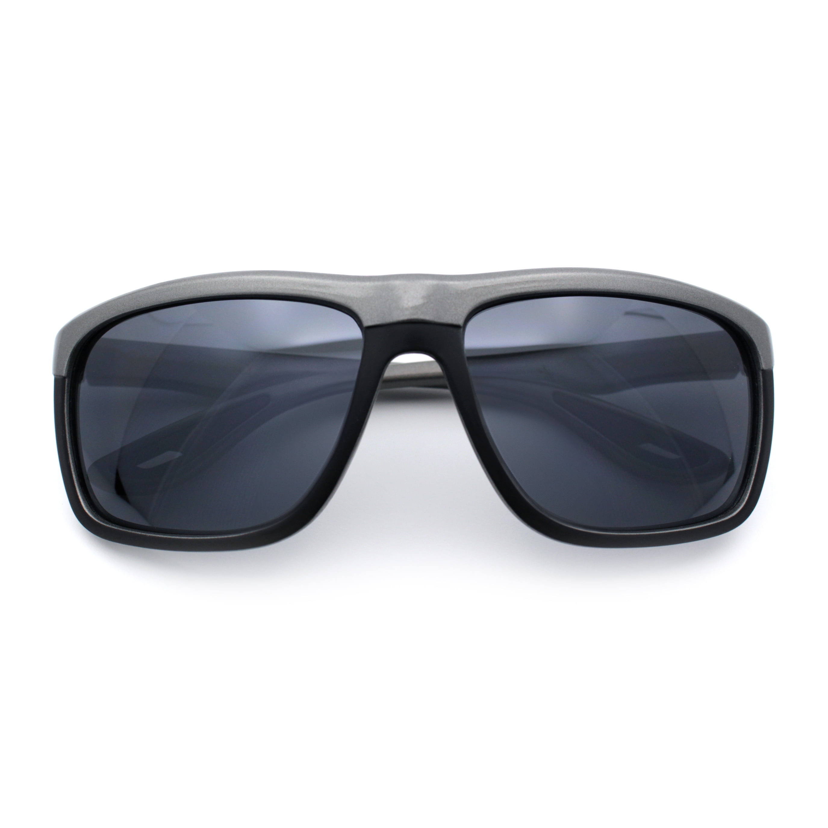 Xloop Classic Mens Color Mirror Wrap Around Rectangular Sport Plastic ...