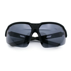Polarized Mens Rectangle Wrap Classic Biker Style Sport Plastic ...