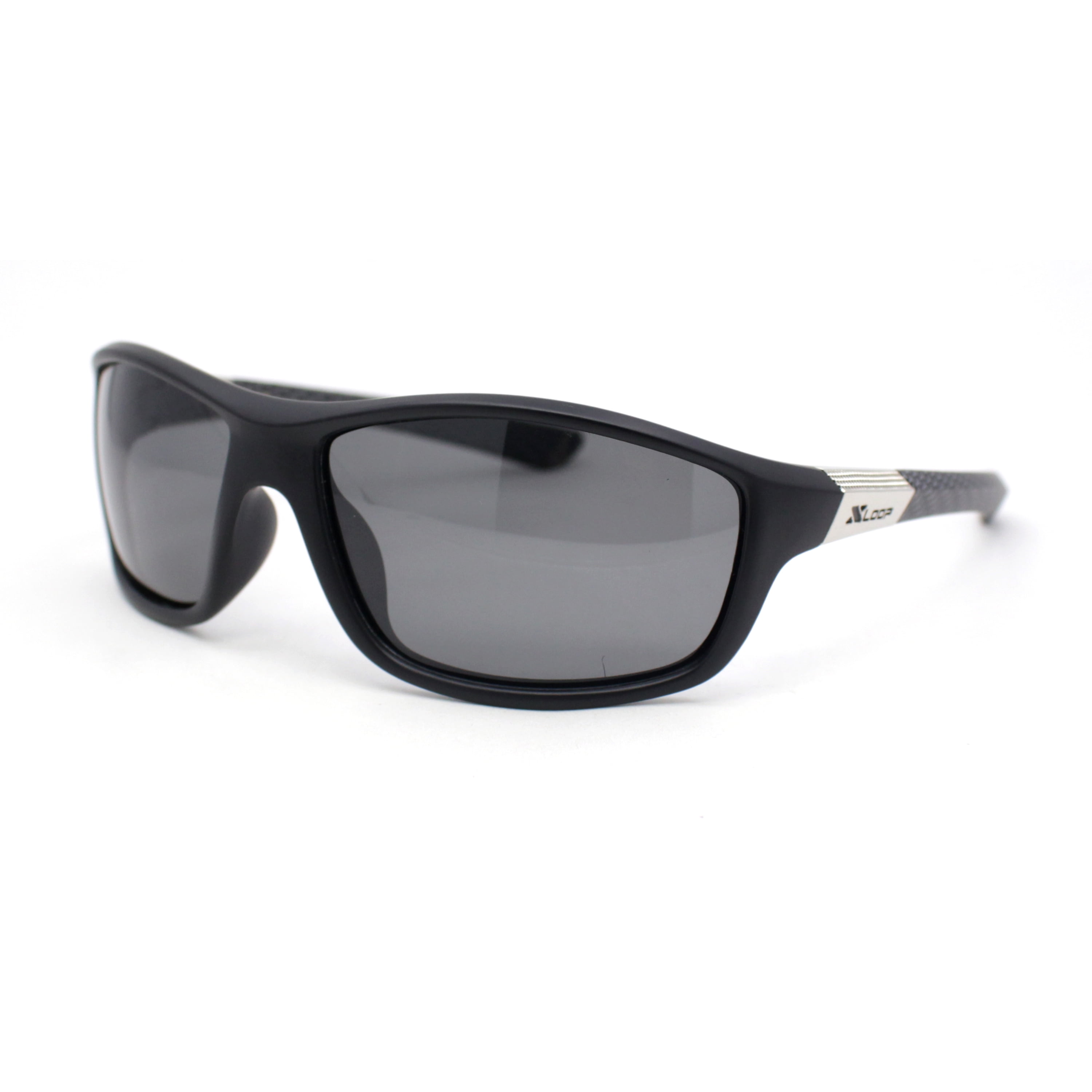 Xloop Polarized Mens Classic 90s Warp Around Sport Plastic Sunglasses ...