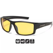 Sport Wrap Hd Night Driving Vision Hd Sunglasses Yellow High Definition ...