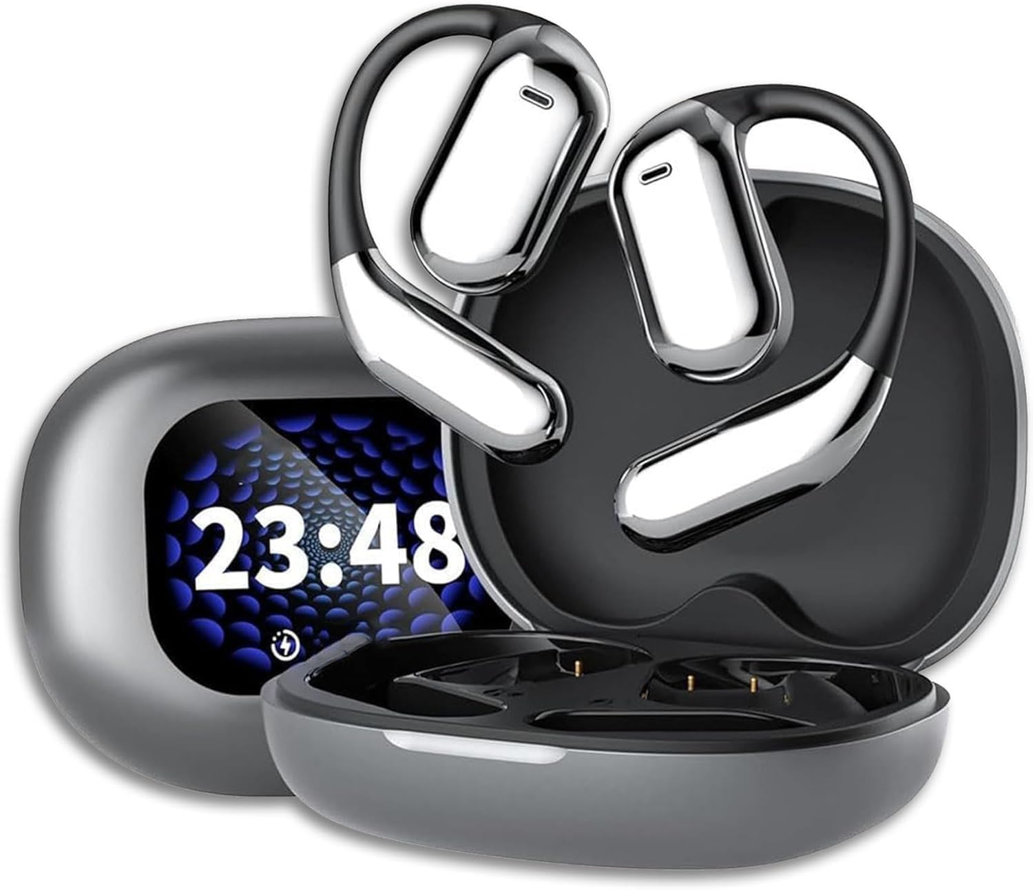 Xlorehinory Open Ear Earbuds, True Powerful Bluetooth 5.4 Open Earbuds ...