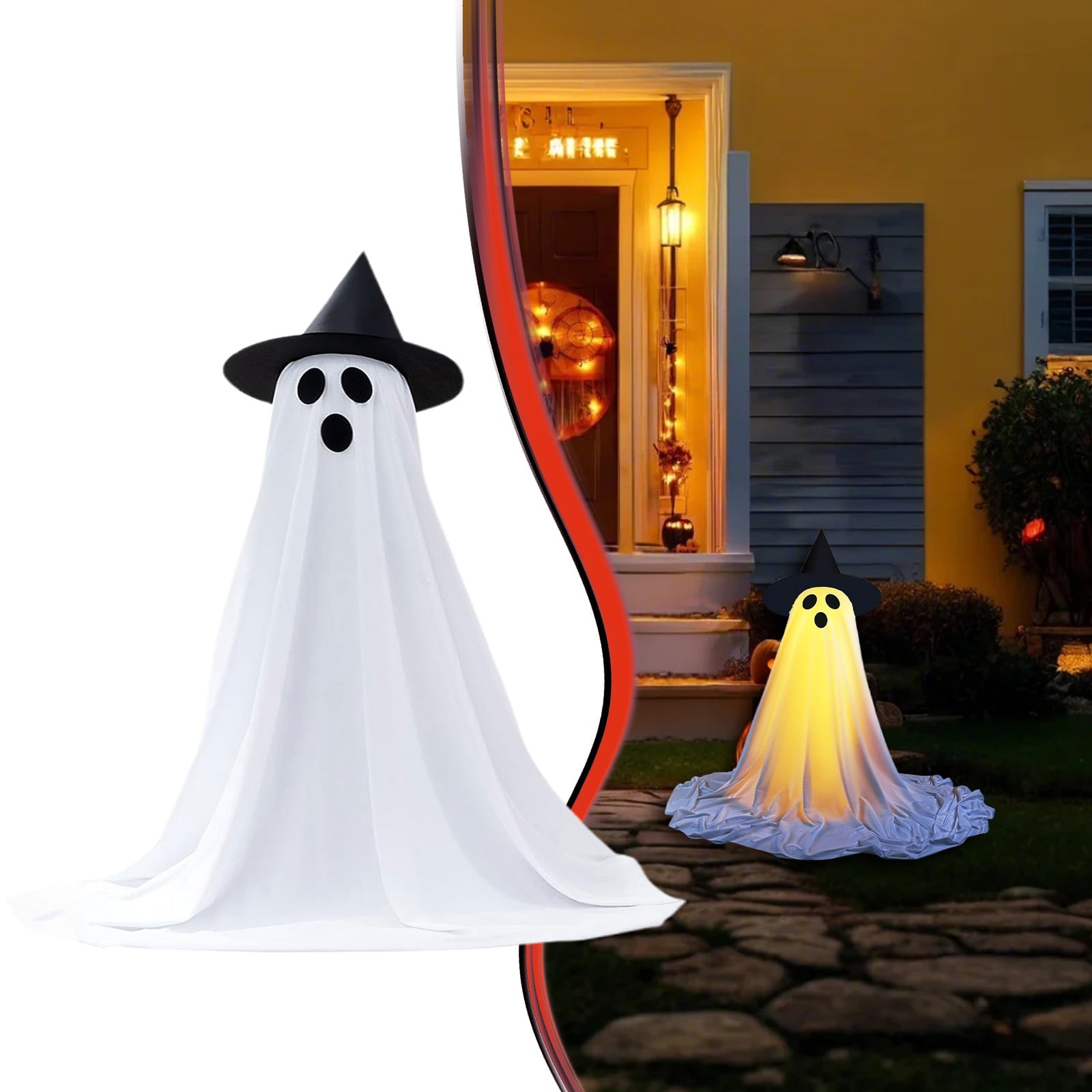 Xloro 1Pc Halloween Decorations Outdoor, Spooky Ghost Halloween Decor ...