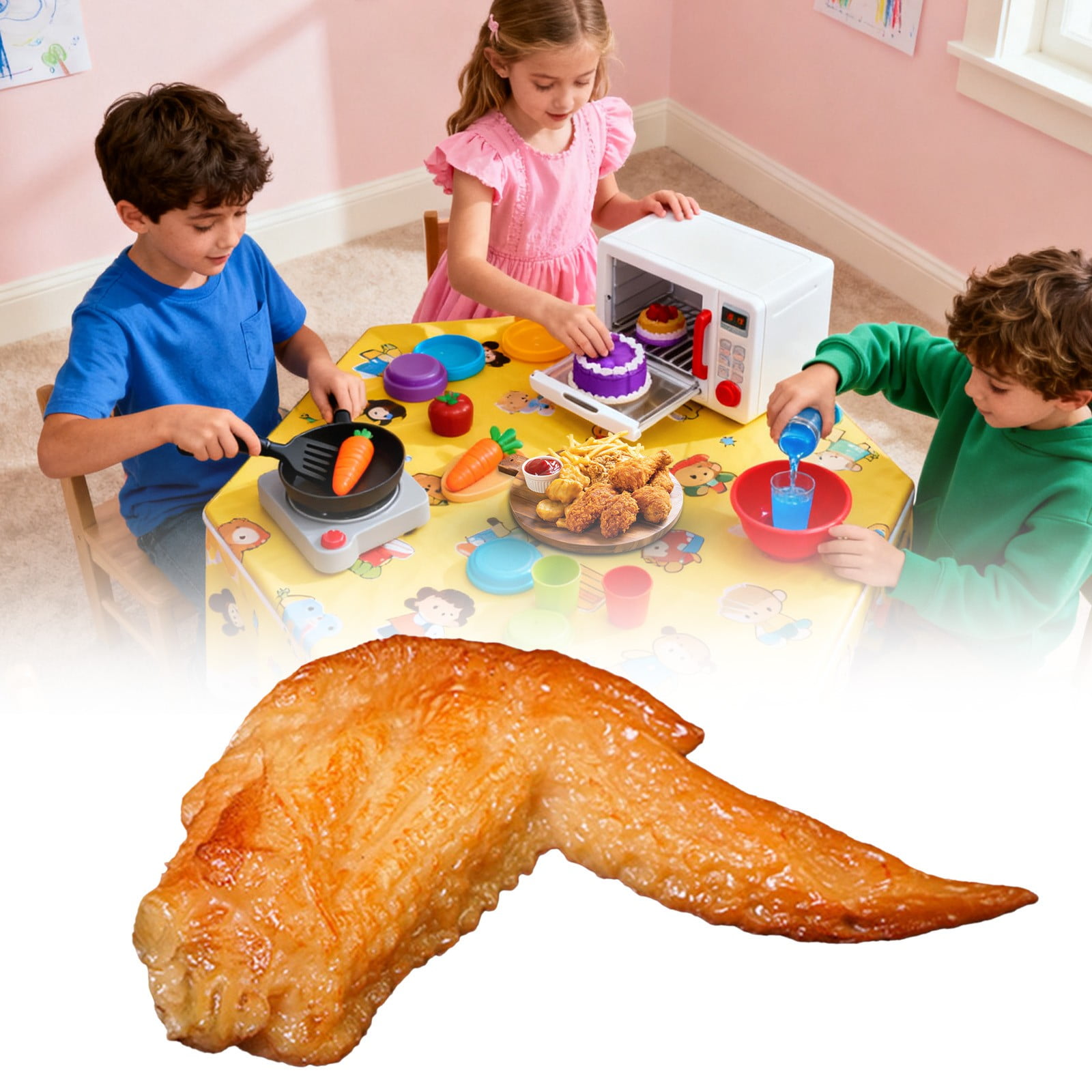 Xloro Artificial Fried Chicken Food Props Fake Chicken Legs Nuggets for ...