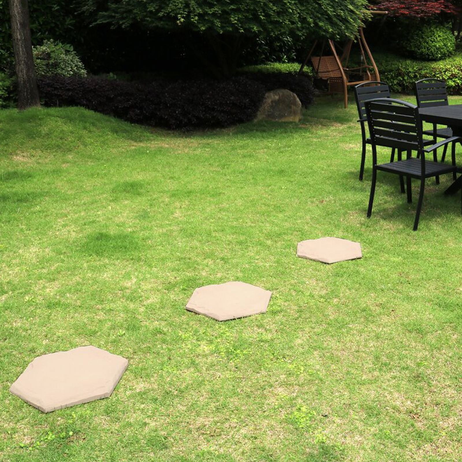 Xloro Hexagon Stepping Stones Outdoor, Large Stepping Stones, Outdoor ...
