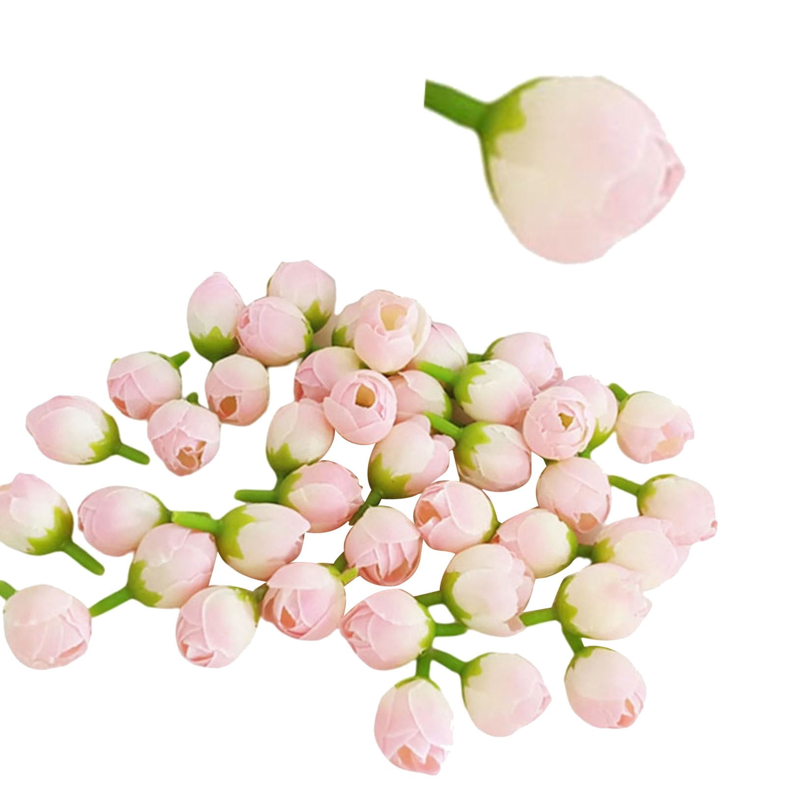 Xloro Mini Flowers, Mini Artificial Flower Head, Small Silk Faux Rose ...