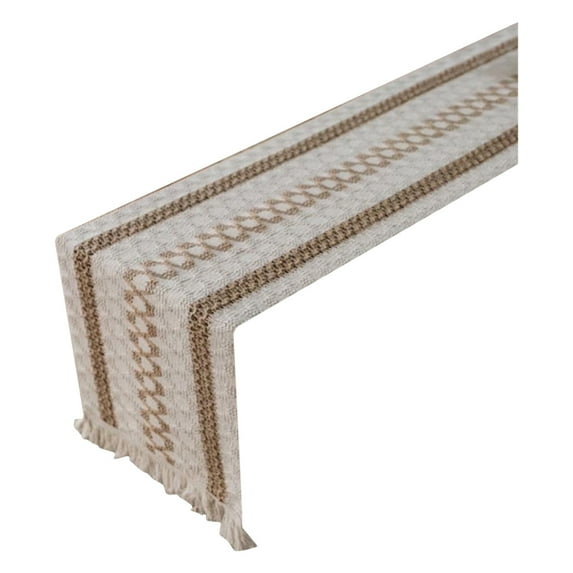 Xloro Table Runner Farmhouse Style Cotton Linen Table Runner Boho Table ...
