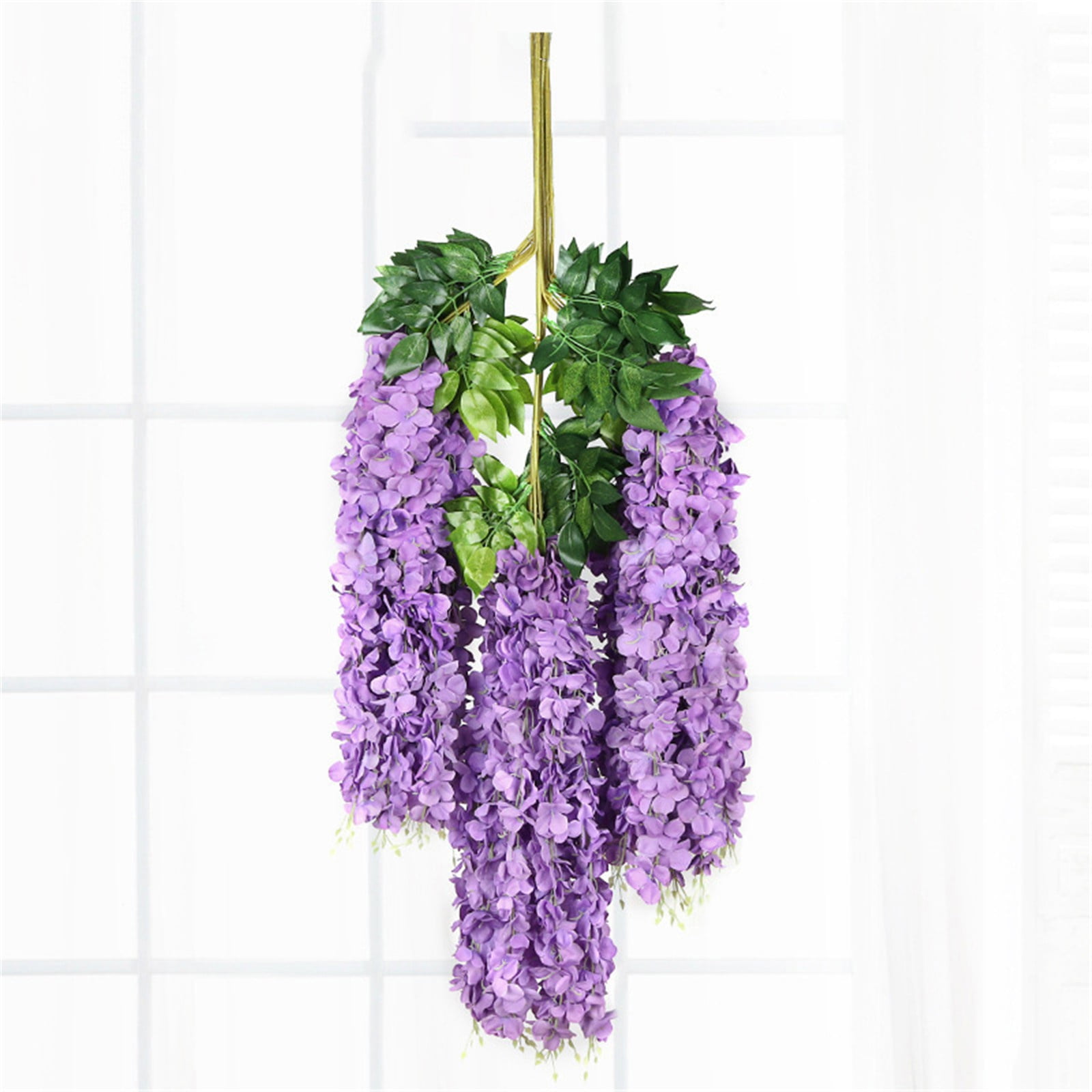 Xmarks 12 Pack Wisteria Hanging Flowers Artificial Flowers Fake ...