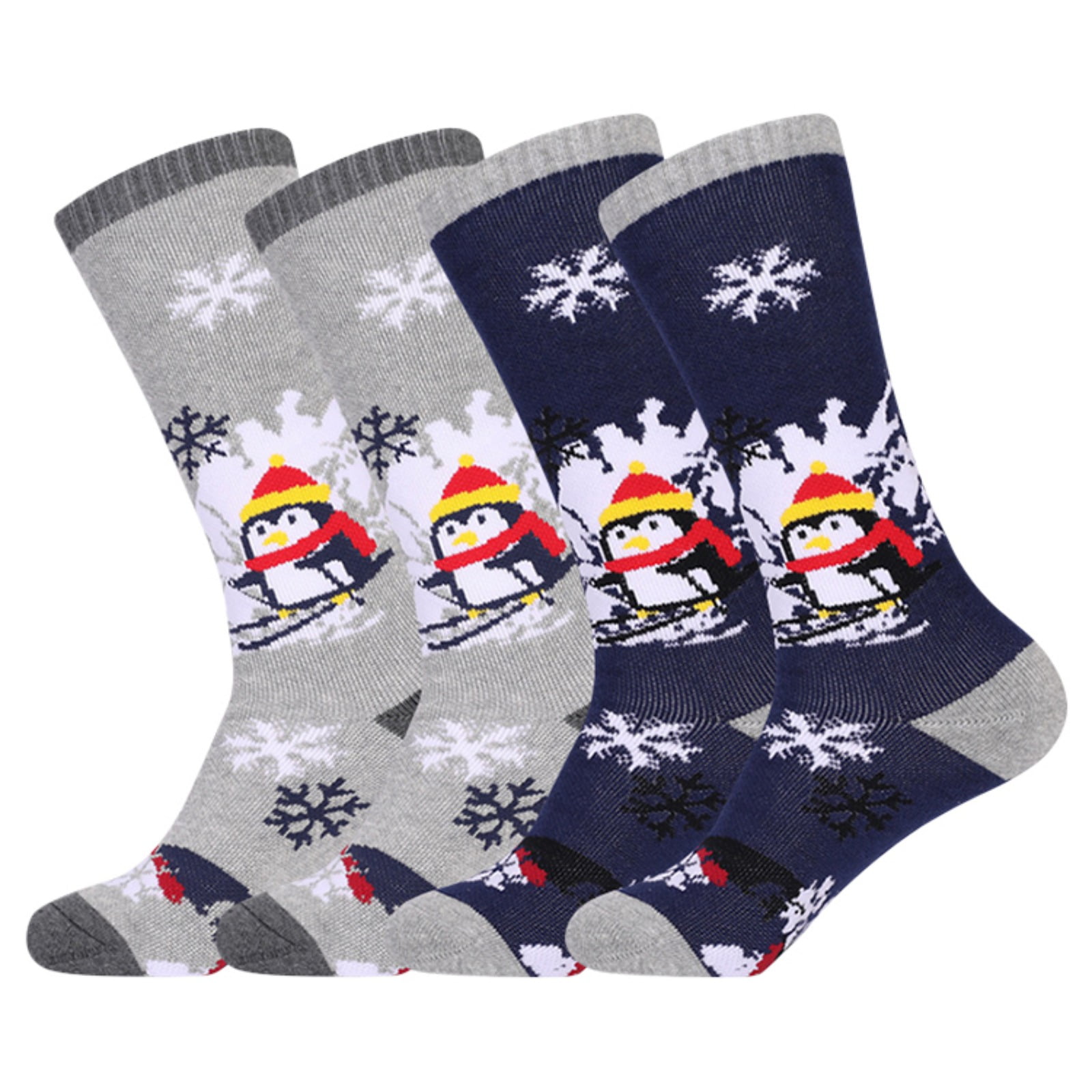 Xmarks 2 Pair Kids Ski Socks, Cotton Blend Snowboarding Socks for ...