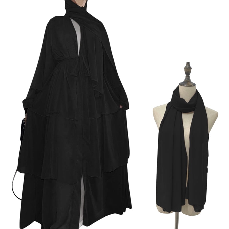 Xmarks Abayas for Women Muslim Dress Long Sleeve Arabian Islamic Dubai ...