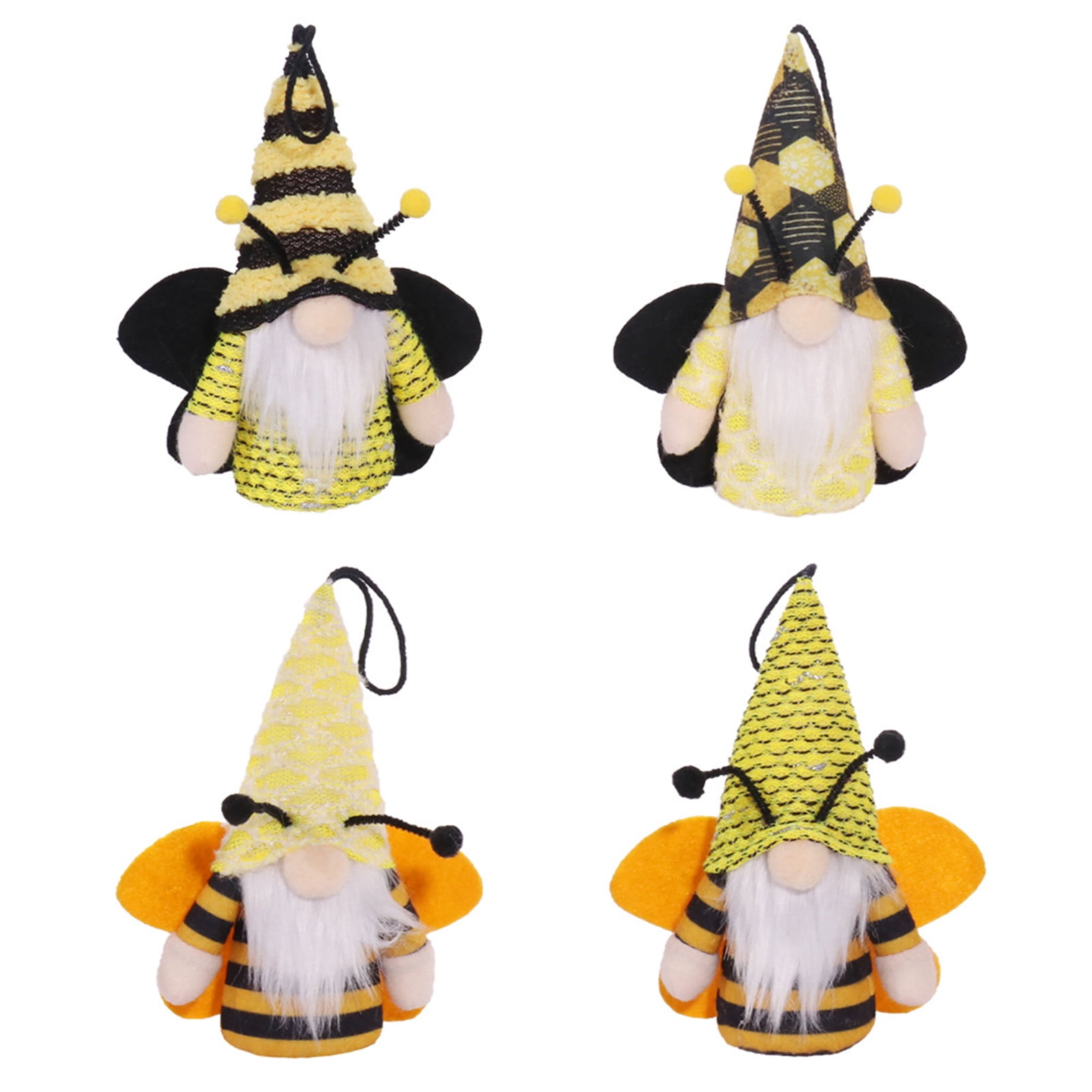 Xmarks Bee Gnomes, Mr and Mrs Spring Summer House Bees Decor Handmade ...