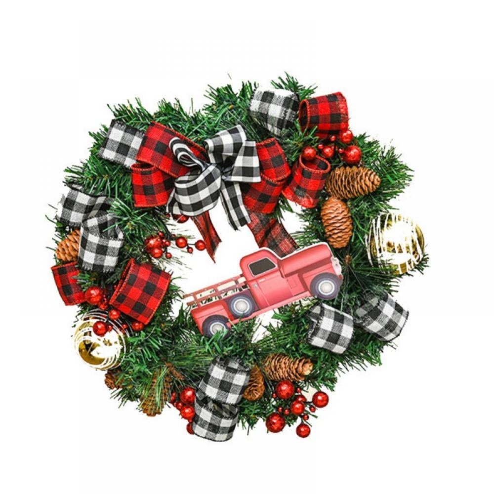 Xmarks Christmas Wreaths for Front Door -Artificial Christmas Wreath ...