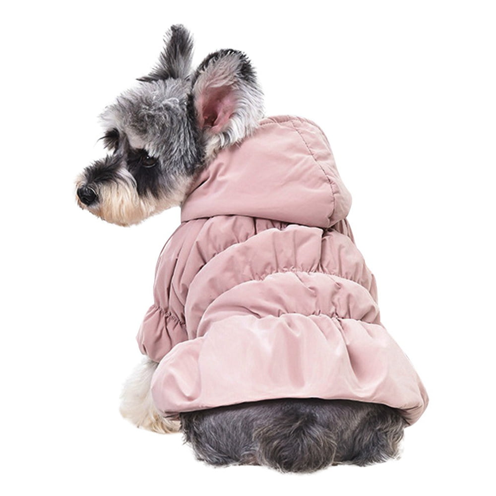 Xmarks Dog Hoodie Down Dress Winter Warm Skirt Girl Doggie Coat Puppy ...