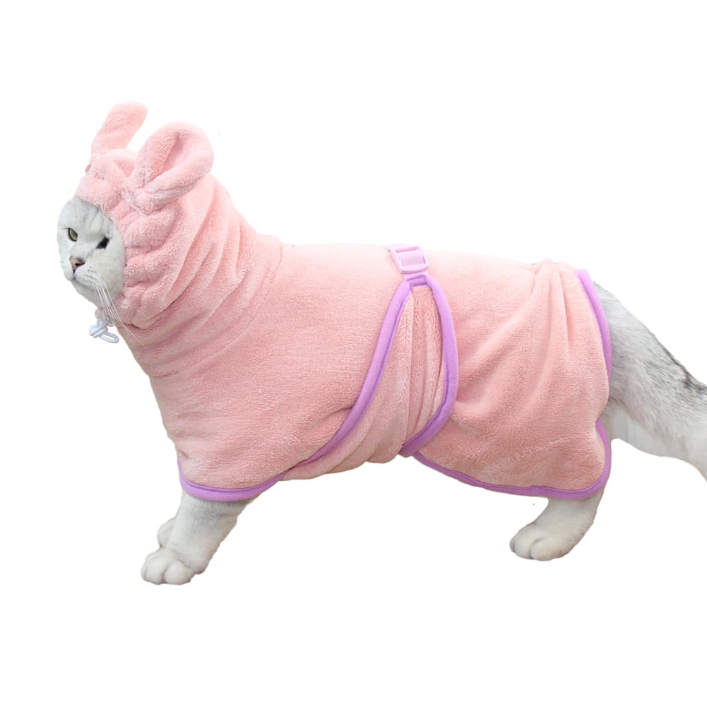 Xmarks Dog Pets Bathrobe Super Absorbent Quick Drying Towel with Hood ...