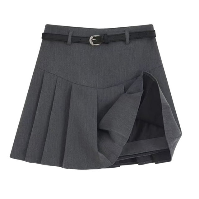 Xmarks Girls School Uniform Pleated Skirt Kids High Waist Pleated Skort ...