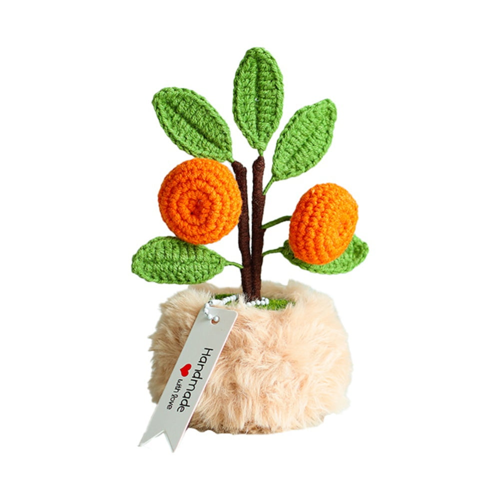 Xmarks Handmade Crochet Potted Plants, Knitting Crochet Small ...