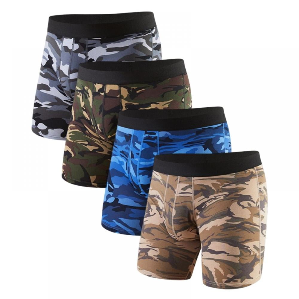 Xmarks Men's Active Camouflage Underwear - Sport Soft Performance Boxer ...