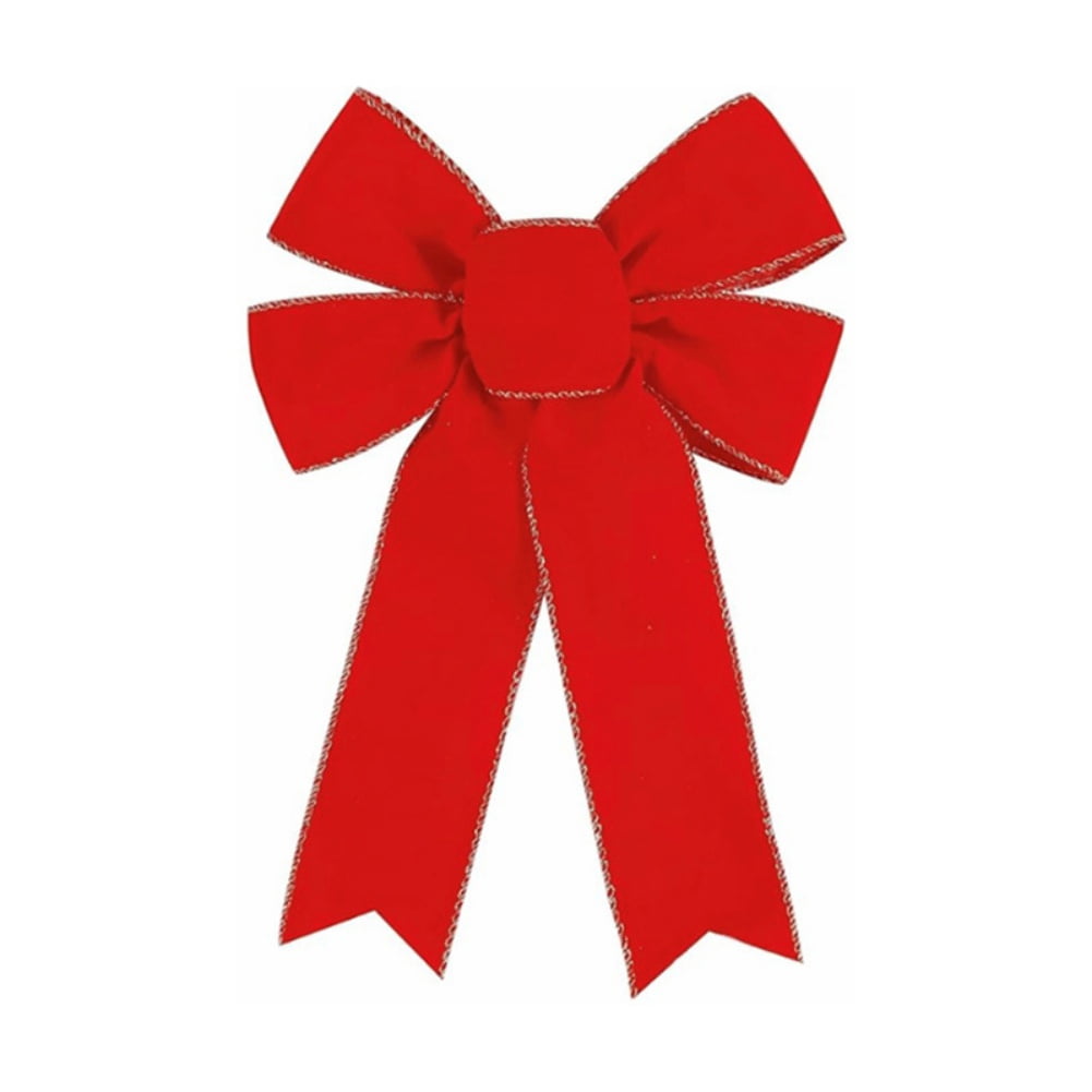 Xmarks Red Christmas Bows Large Velvet Bow for Wreaths, Tree, Outside ...