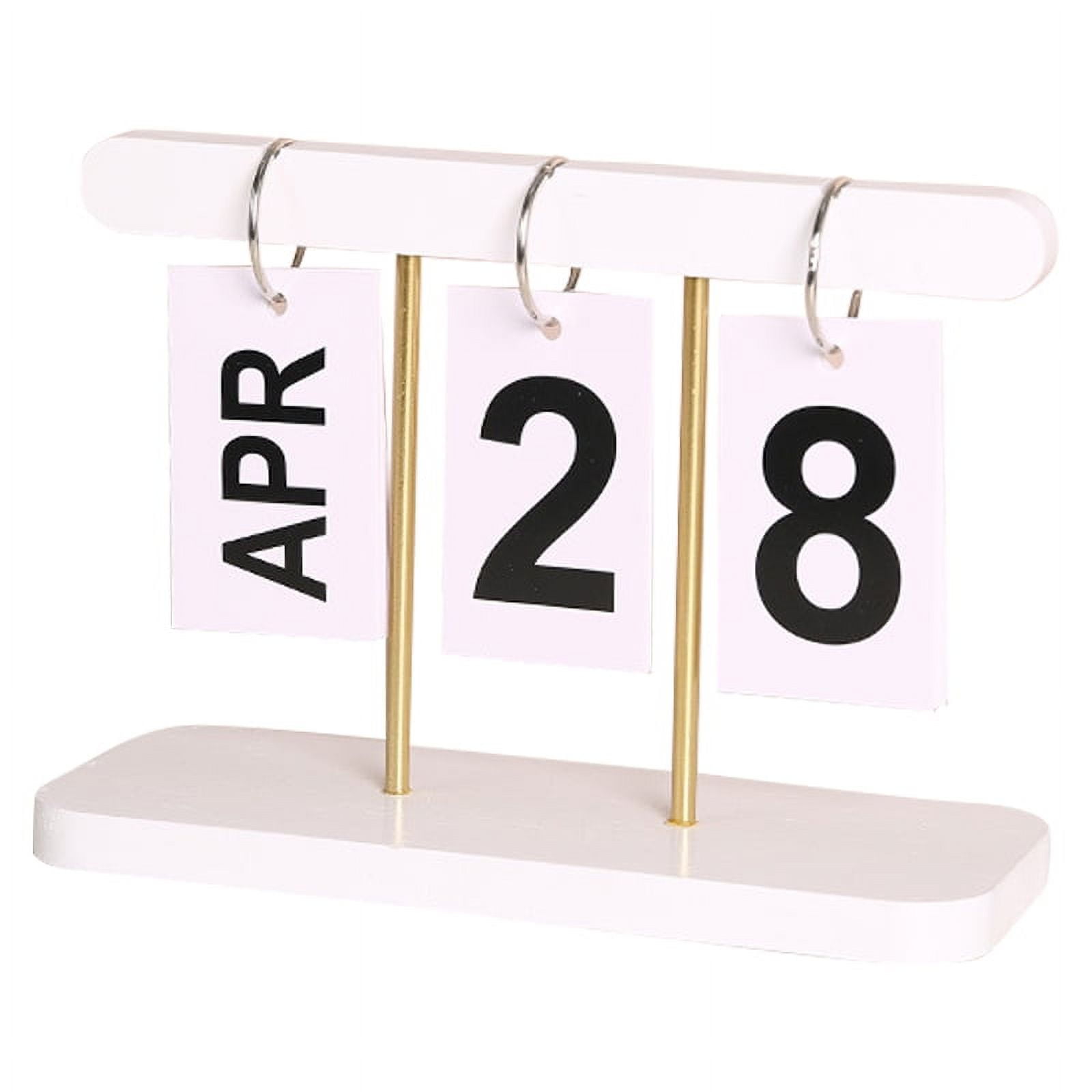 Xmarks Reusable Yearly Flip Chart Perpetual Calendar, Simple Turning ...