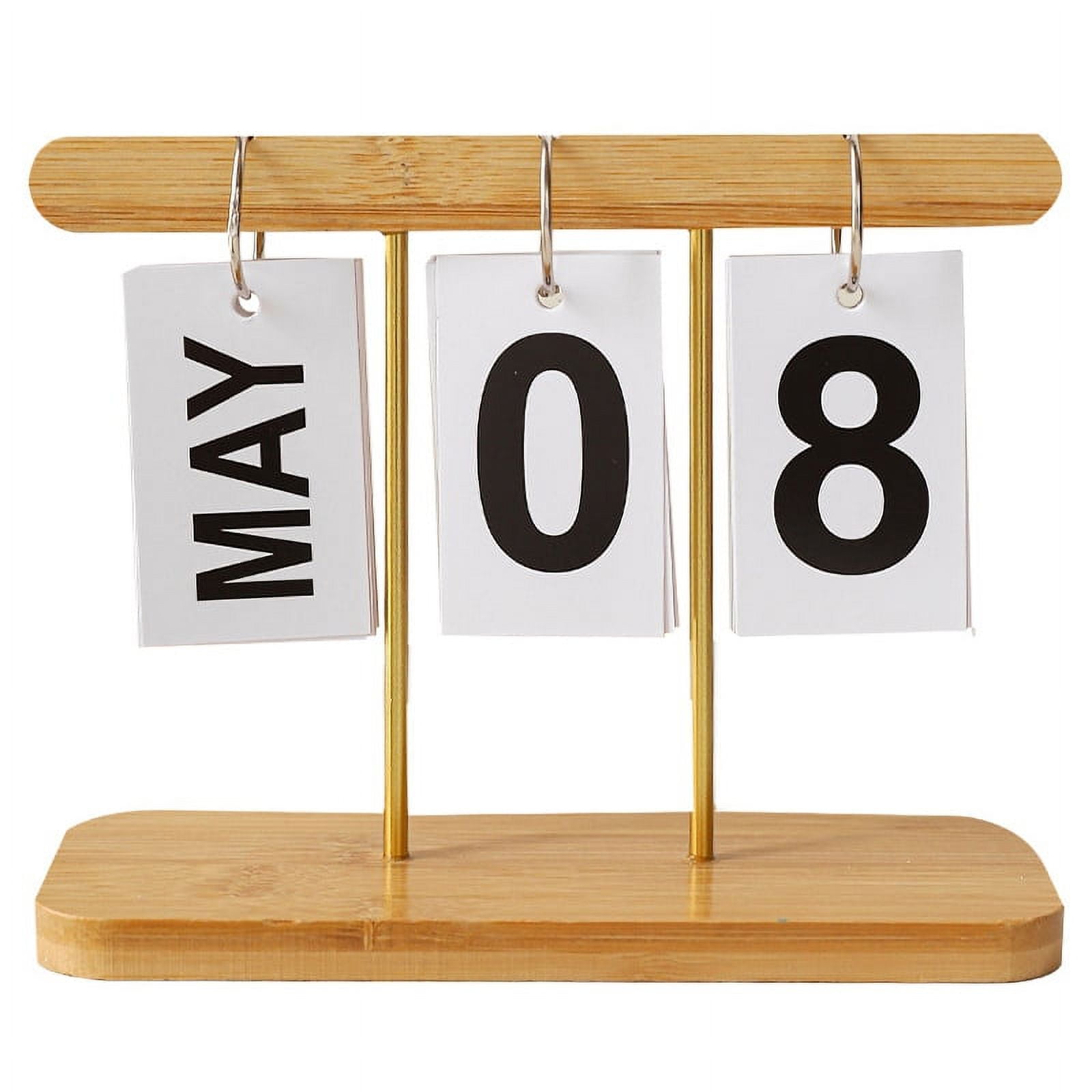 Xmarks Reusable Yearly Flip Chart Perpetual Calendar, Simple Turning ...