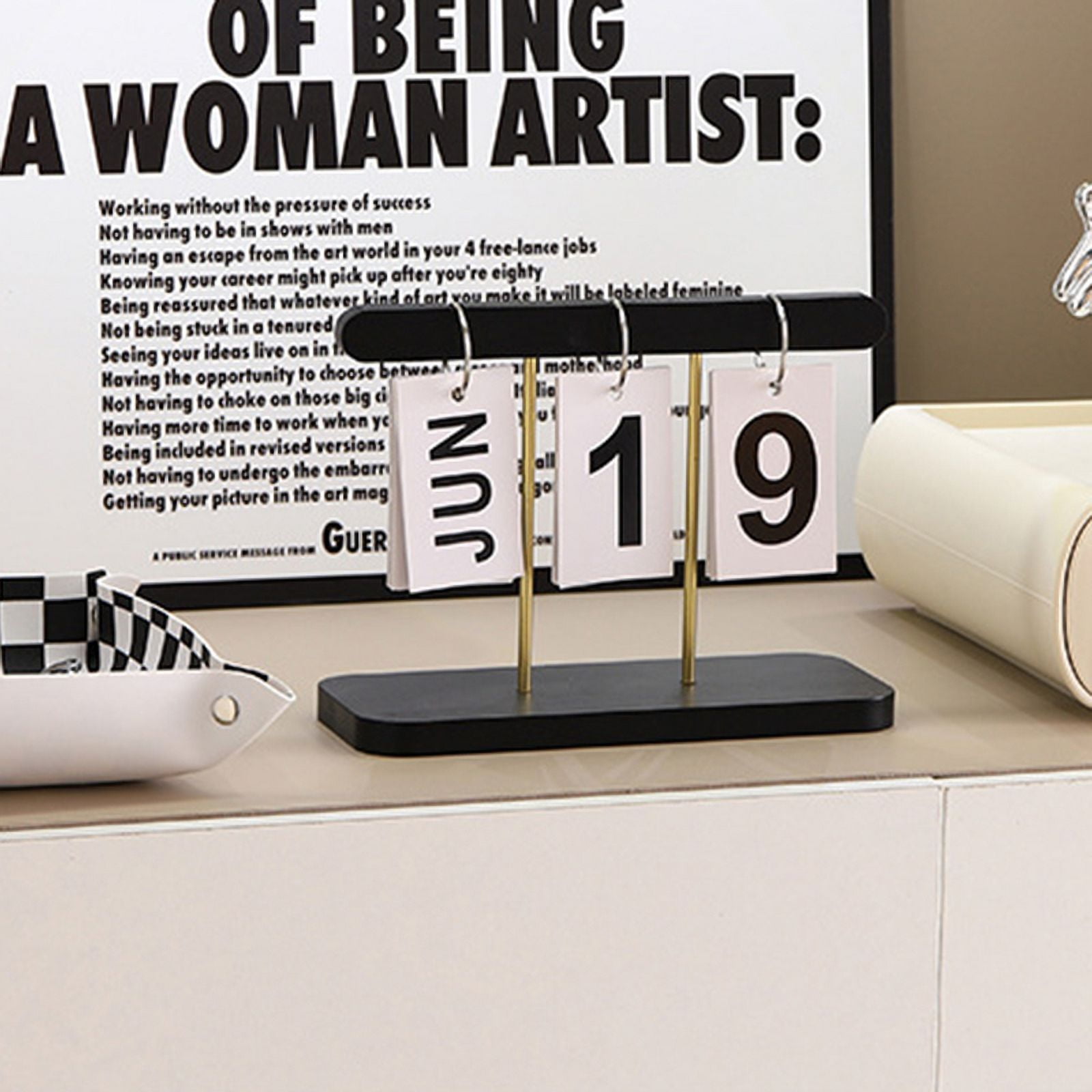 Xmarks Reusable Yearly Flip Chart Perpetual Calendar, Simple Turning ...