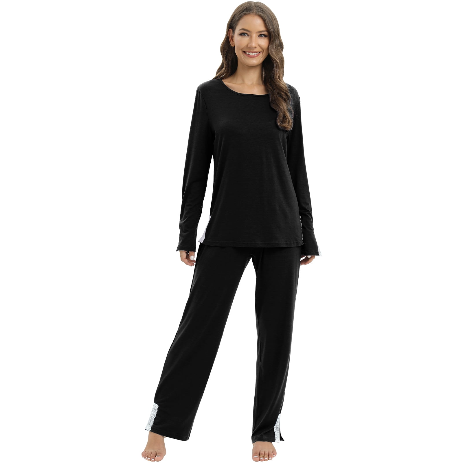 Xmarks Women Cozy Comfy Pajama Sets Soft Loungewear Leisure Outfits ...