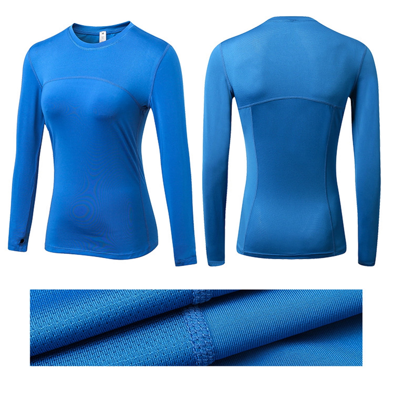 Xmarks Women's Long Sleeves Slim Compression Fitness Running Yoga ...