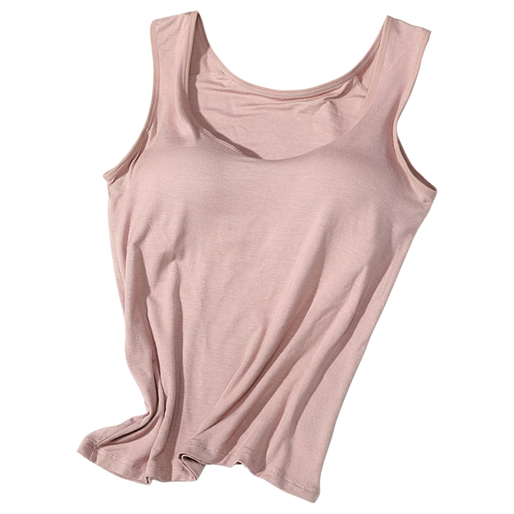 Xmarks Women's Tank Tops with Built in Bra Camisoles Tummy Contol ...