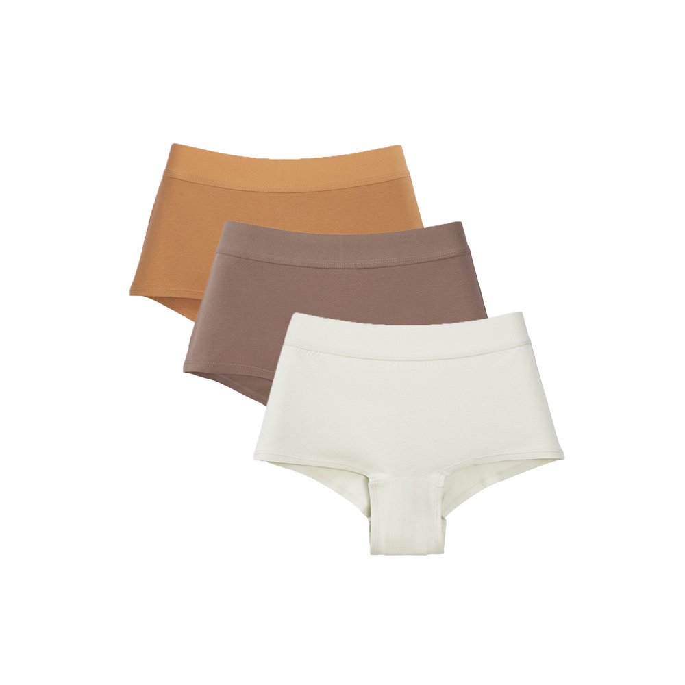 Xmarks Womens Cotton Boy Shorts Panties High Waisted Underwear ...