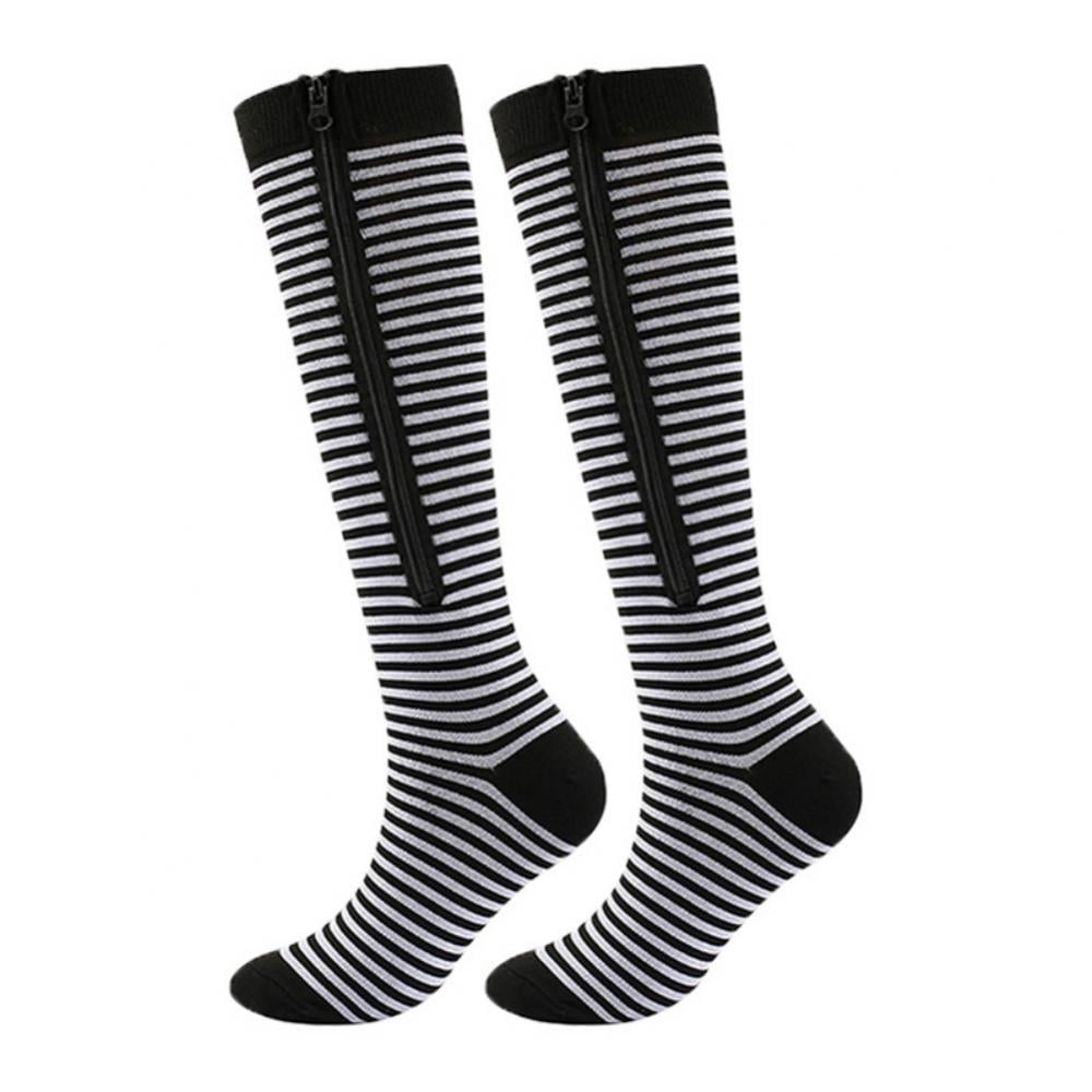 Xmarks Zipper Compression Socks Men & Women - 1 Pair Of Closed Toe ...