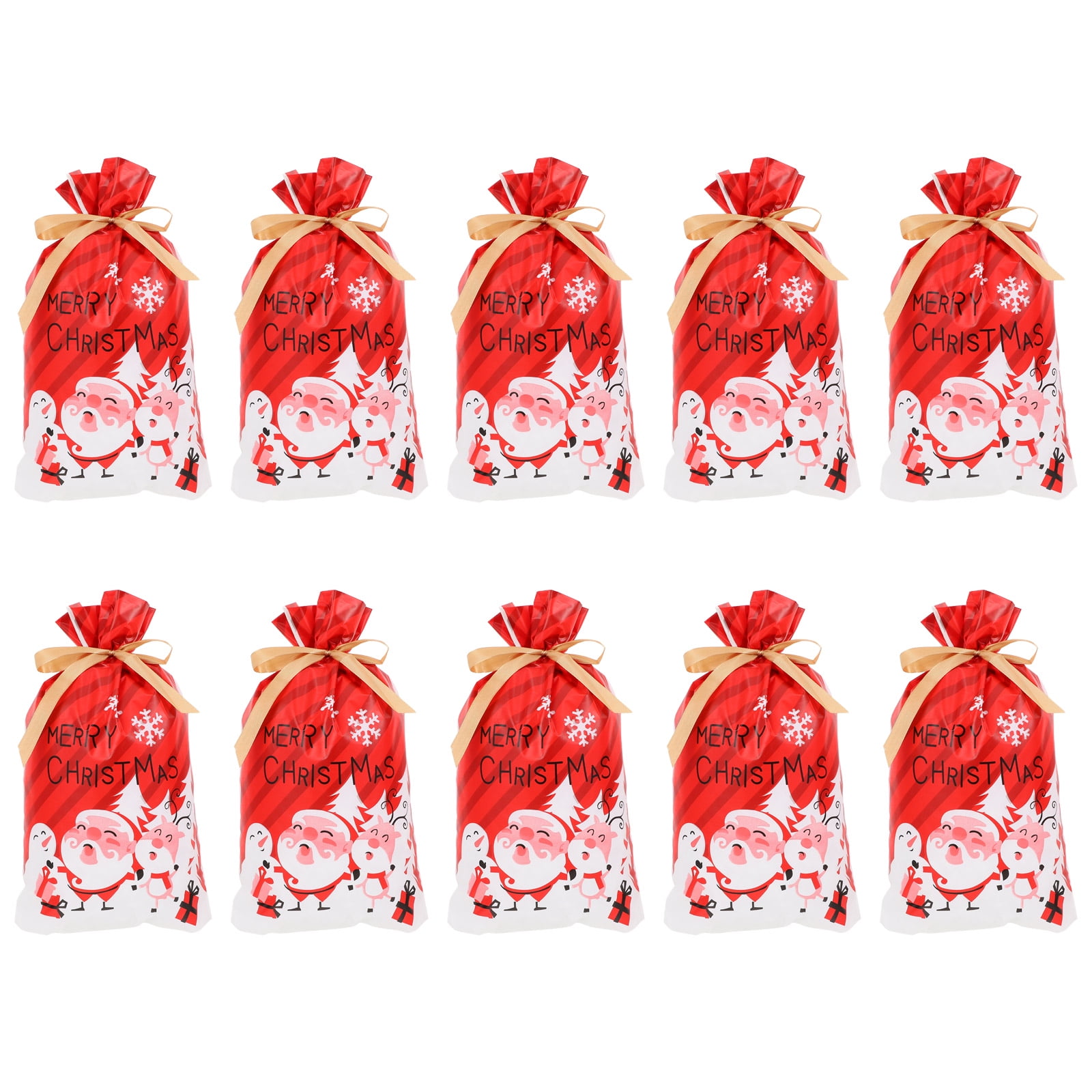 Xmas Drawstring Gift Bags 10PCS Xmas Ribbon Drawstring Bag Practical xmas-drawstring-gift-bags-10pcs-xmas-ribbon-drawstring-bag-practical