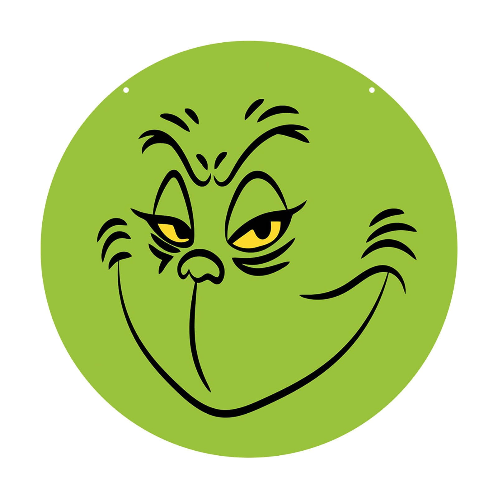 Xmas Grinch Christmas Door Sign,Round Wreath Decor,Indoor Outdoor ...