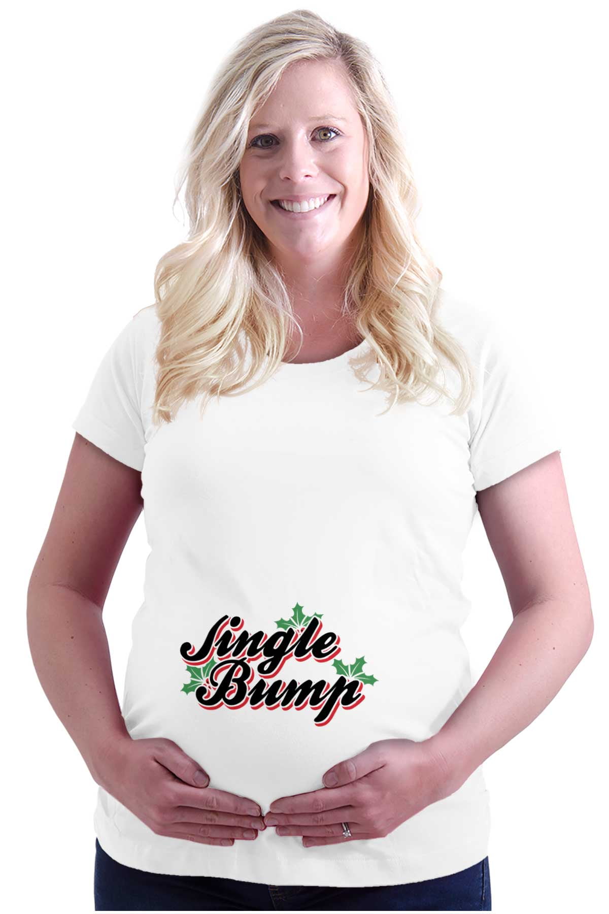 Xmas Jingle Bump Christmas Expecting Women's Maternity T Shirt Tee ...