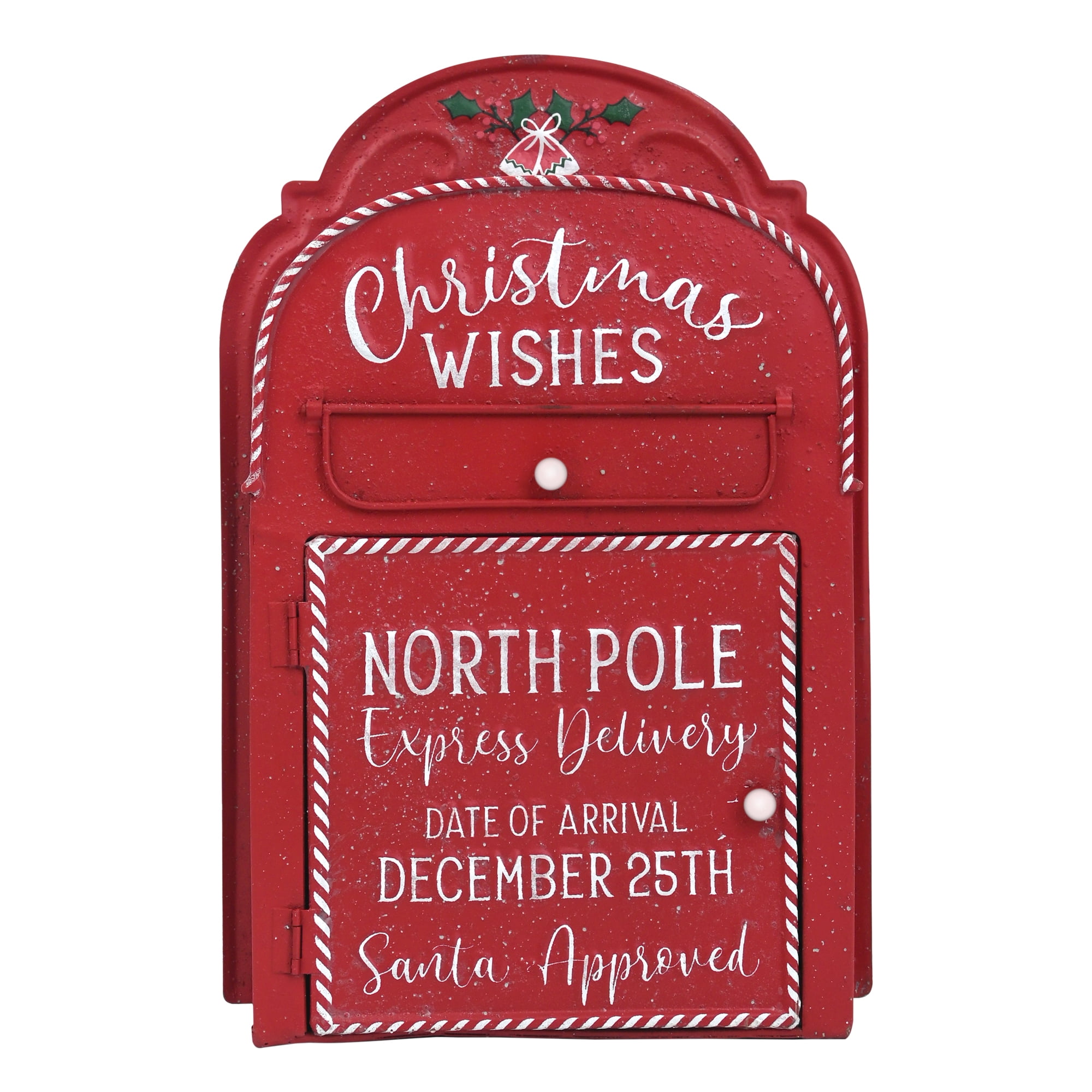 Xmas Letters to Santa Mailbox Mailbox Wall Mount North Pole Post ...