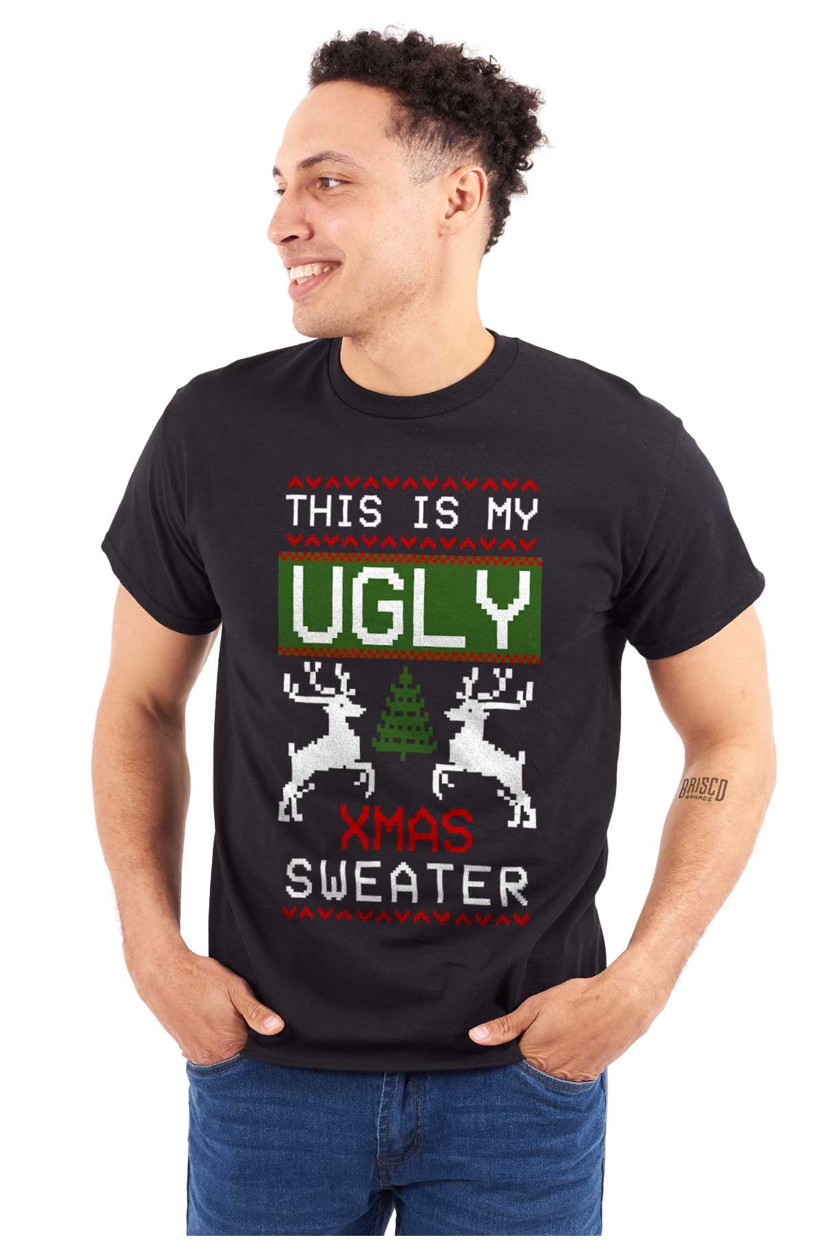 Xmas This My Ugly Christmas Sweater Plus Size Crewneck Graphic Tee ...
