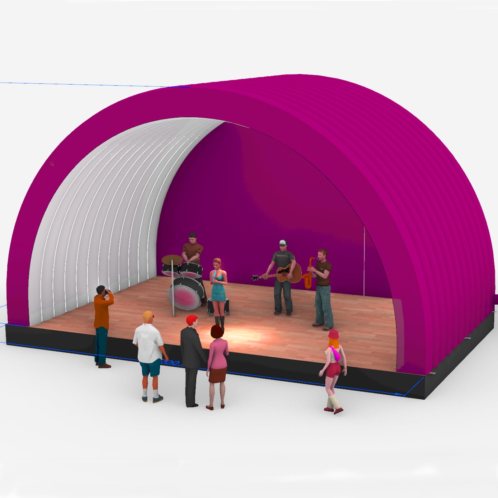 Xmaybang Inflatable Arch Tent with Blower, Oxford Cloth - Walmart.com