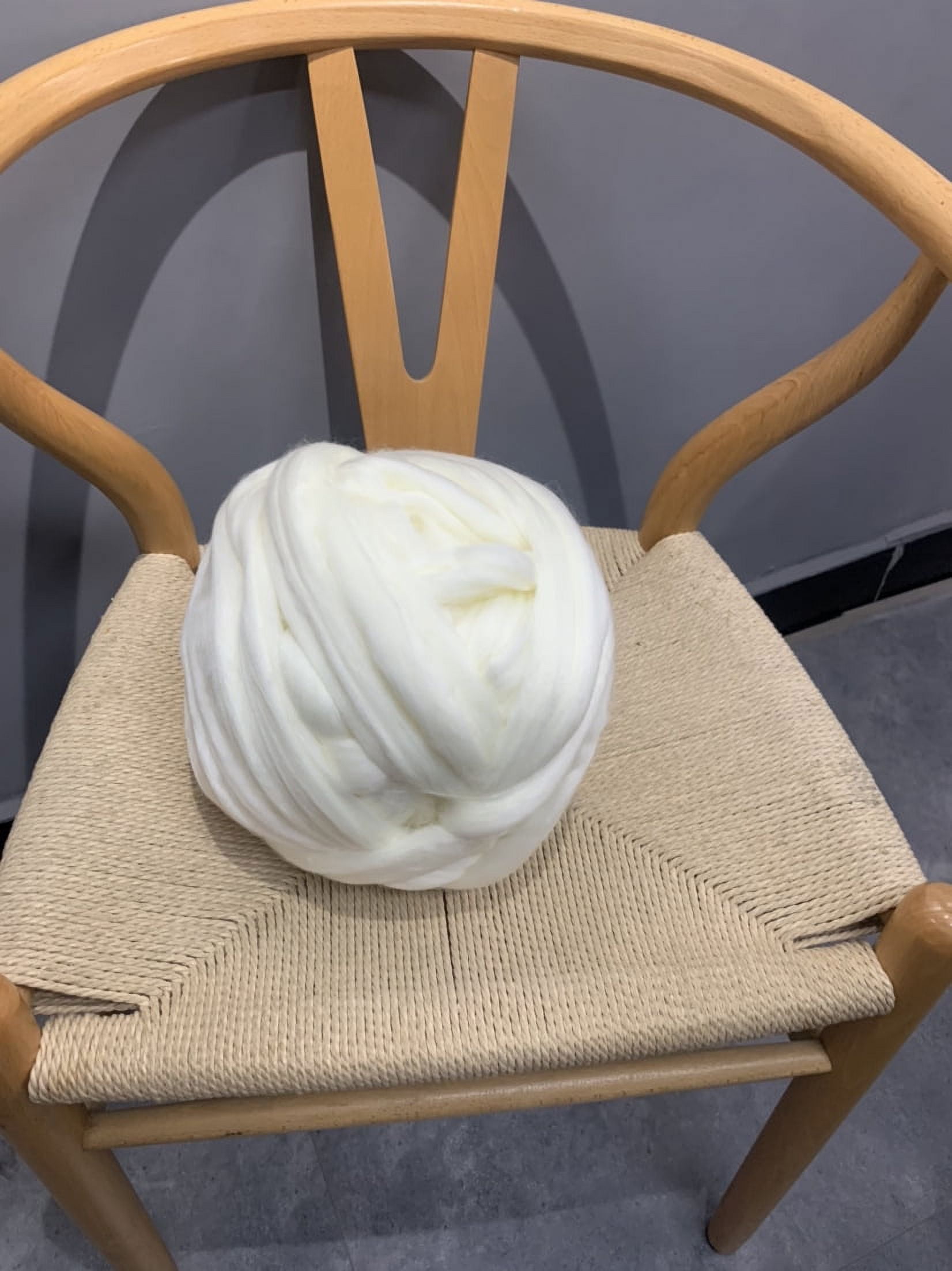 XmhyTop 250g Wool Roving Yarn, Fiber Roving Wool Top, Wool Felting ...