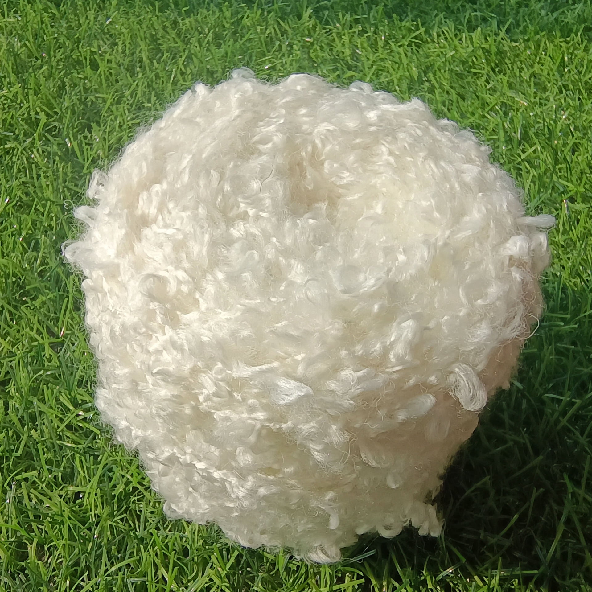 XmhyTop 50g (Beige apricot color) Soft Plush Wool Acrylic Fancy Loop ...