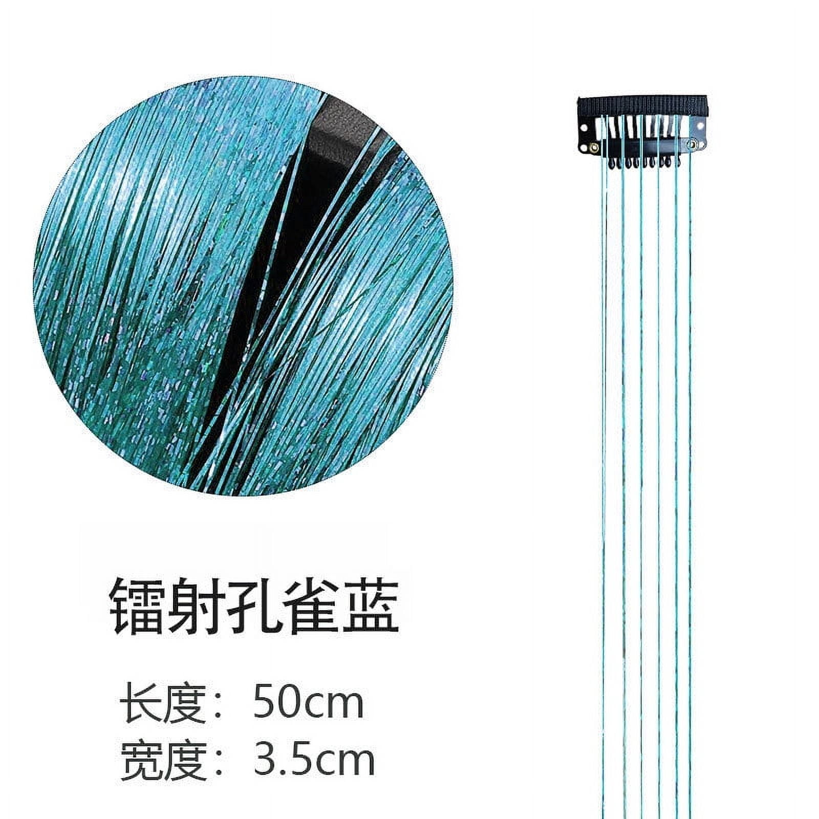 XmhyTop 8-Pack Heat-Resistant Glitter Sparkle Hair Tinsel Clips, 20 ...