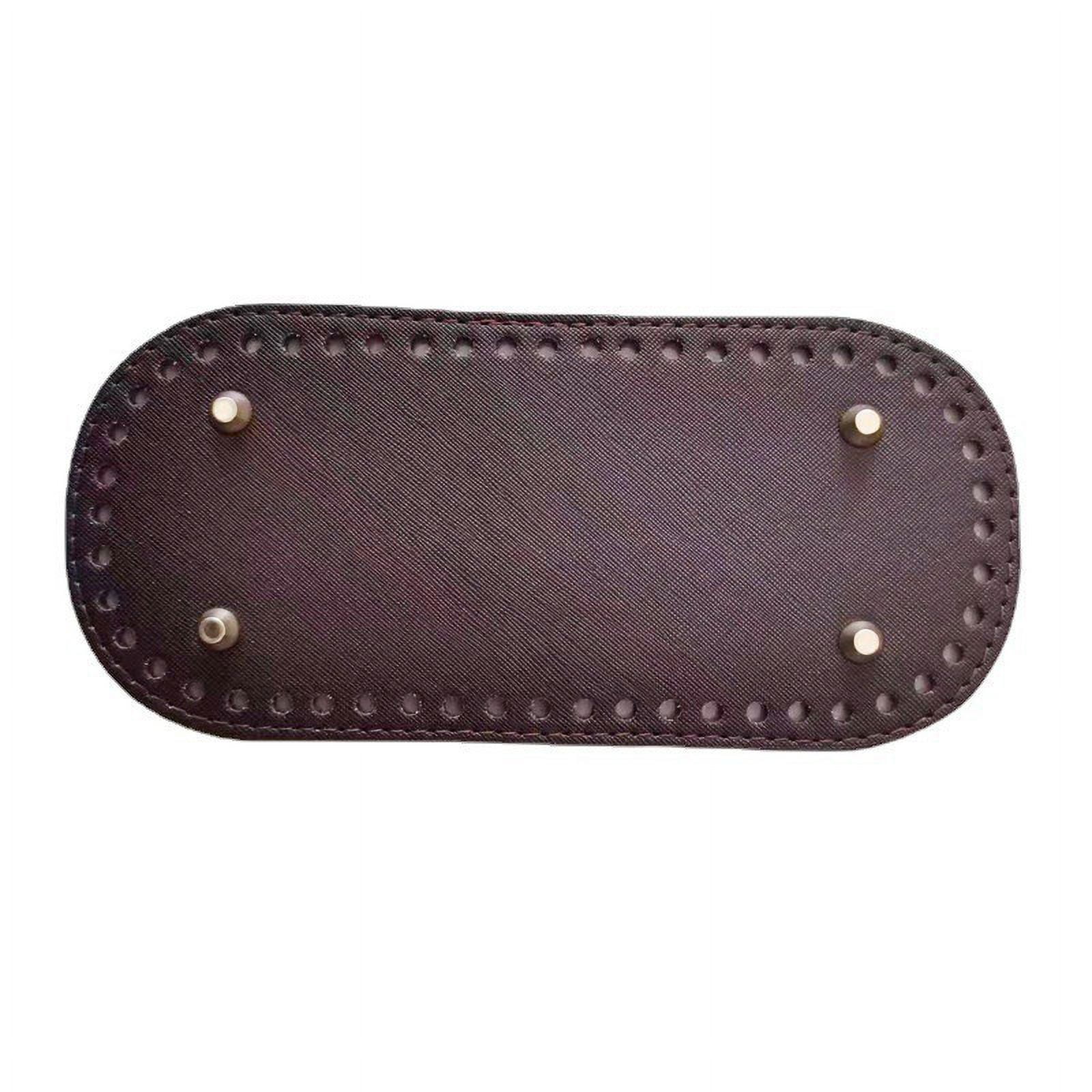 XmhyTop-A 1 Pc Dark Brown PU Leather Bag Bottom 22*10cm Bag Base for ...