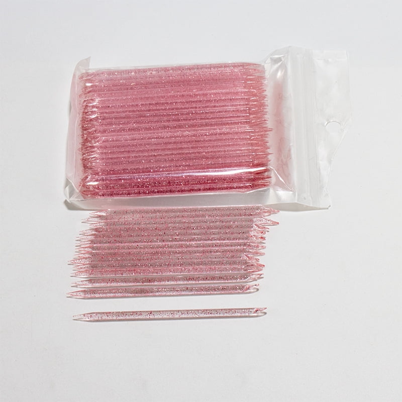 XmhyTop-A 100-Pack 9.1cm Cuticle Pusher Sticks, Double Sided Disposable ...