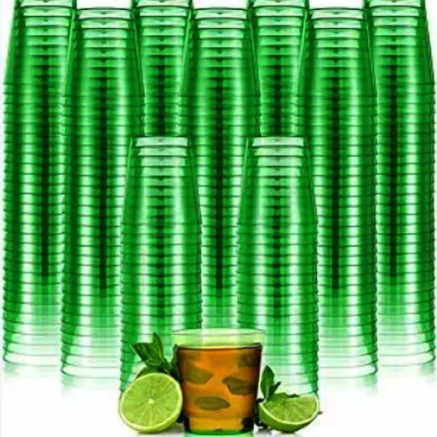 XmhyTop-A 100PCS Shot Glasses 1OZ Clear Small Plastic Cups, Disposable ...