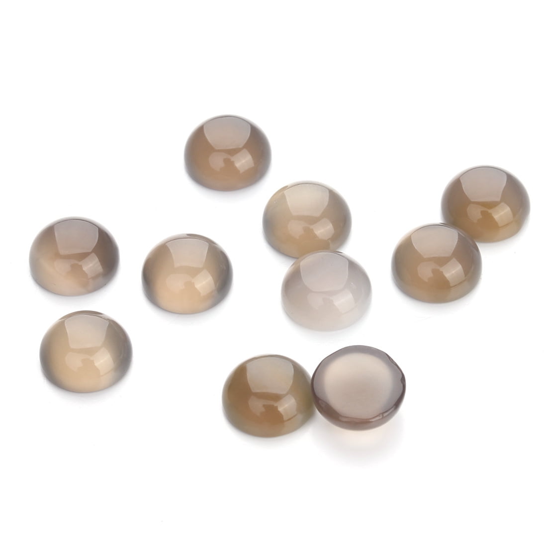 XmhyTop-A 10pcs Stone Round Flatbacks Round Loose Beads Semi Beads for ...