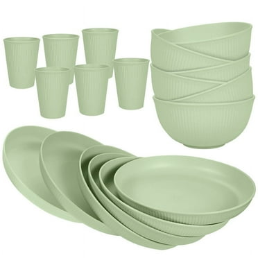 VEWEET, 32 Piece Dinnerware Set, Porcelain Dish Plate Set, for 8 Person ...